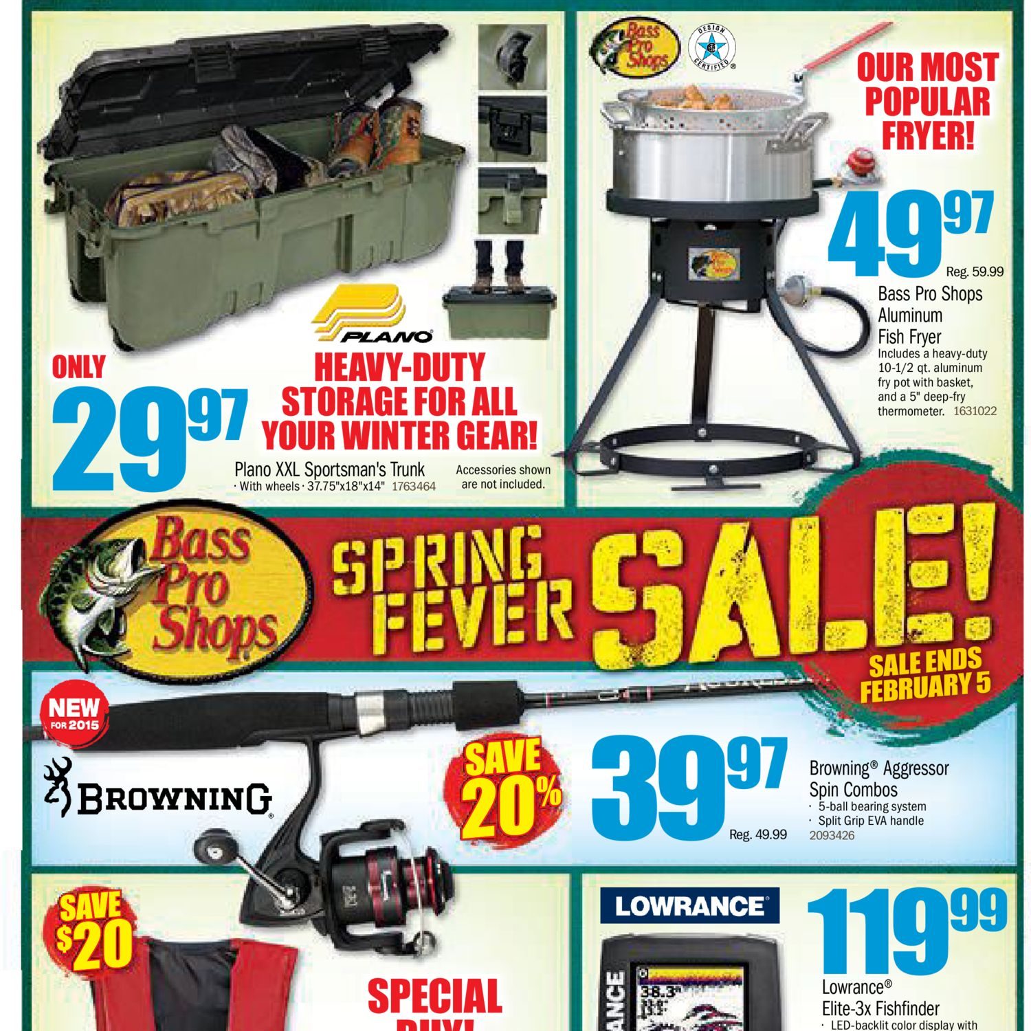 Bass Pro Shops Weekly Flyer - Spring Fever Sale! - Jan 19 – Feb 5 ...