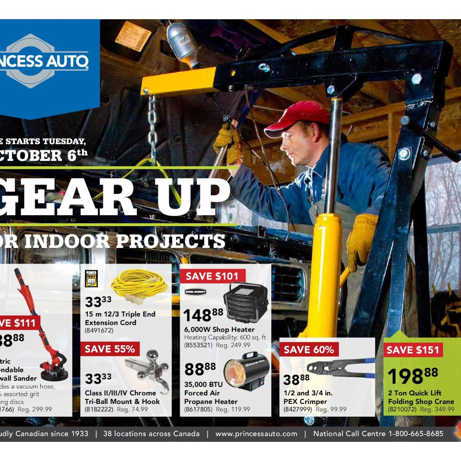Princess Auto Weekly Flyer - Gear Up for Indoor Projects (EN) - Oct 6 ...