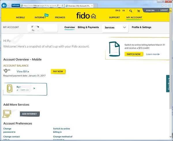 [Fido] [Fido] 4GB LTE Data Plan $15, BYOD, no contract, + tablet with 2 ...
