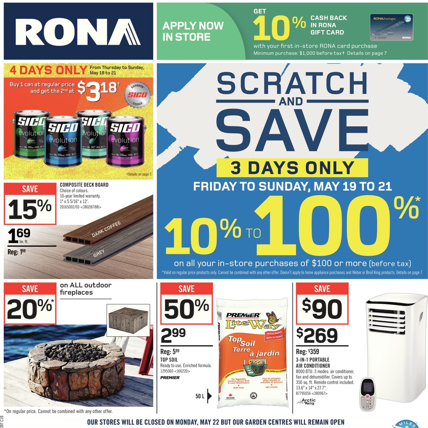 Rona Weekly Flyer - Weekly - Scratch & Save - May 18 – 24 ...