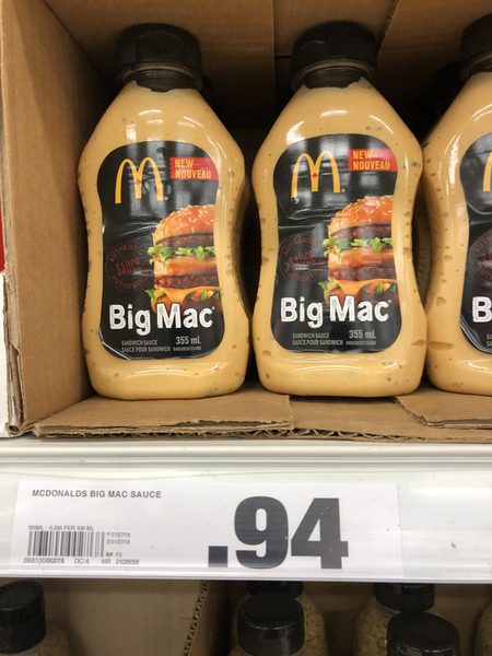 [Real Canadian Superstore] Big Mac Sauce - 94c - RedFlagDeals.com Forums