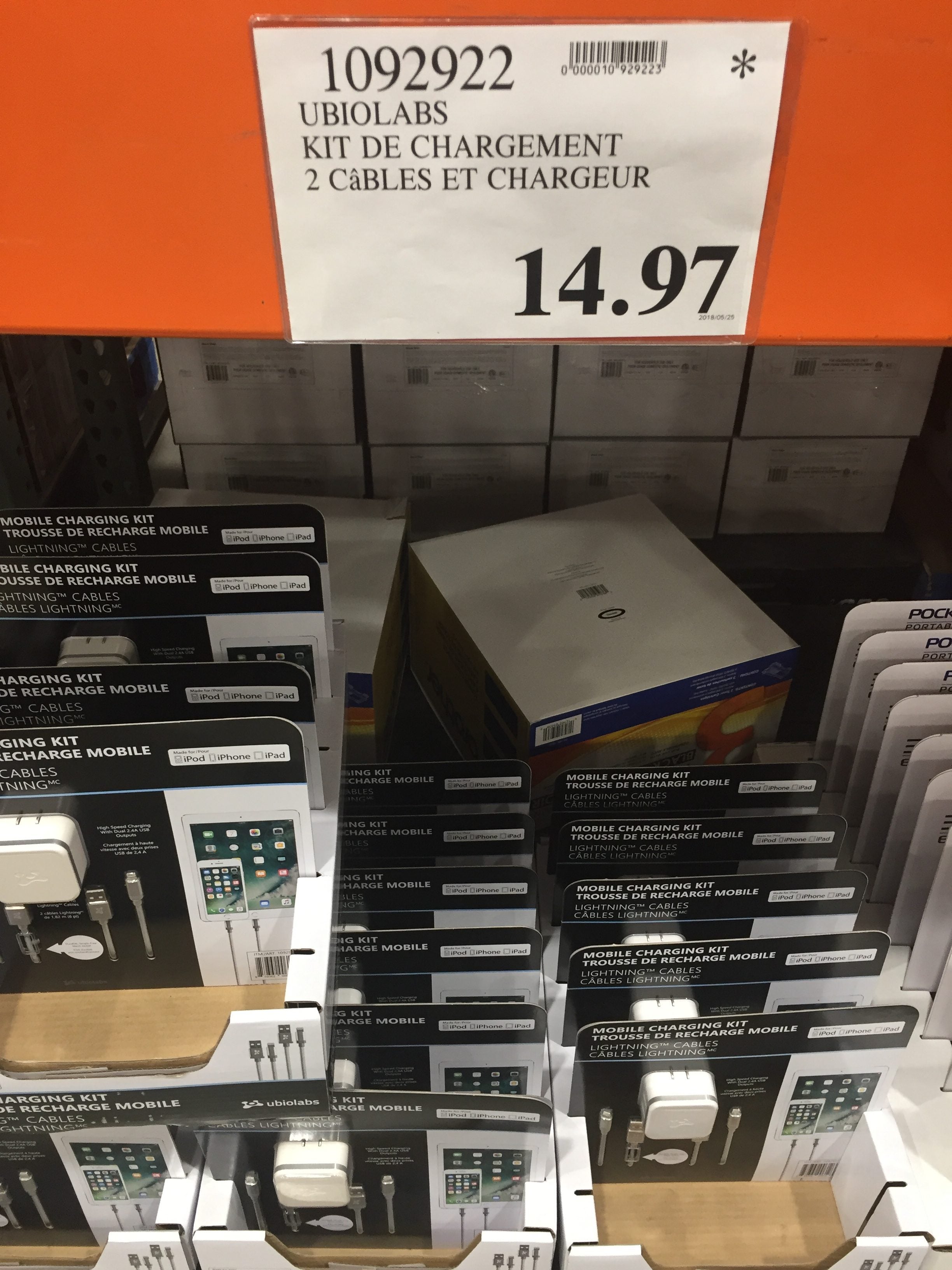 [Costco] Ubiolabs Lightning Cable Charging Kit - $14.97 - RedFlagDeals ...