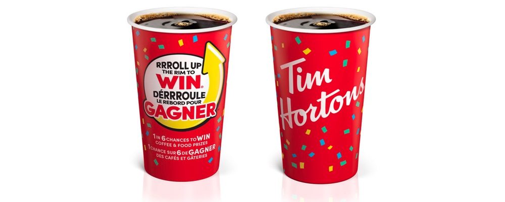 Roll Up The Rim To Win Returns At Tim Hortons For 2019 - RedFlagDeals.com