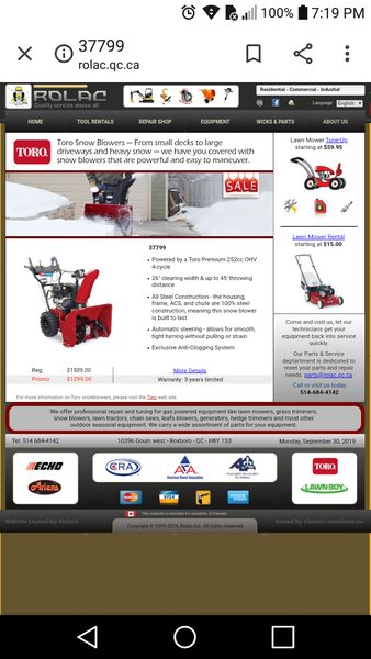[Home Depot] Toro 37799 Power Max 826 OXE 26 inch 2-Stage Electric ...