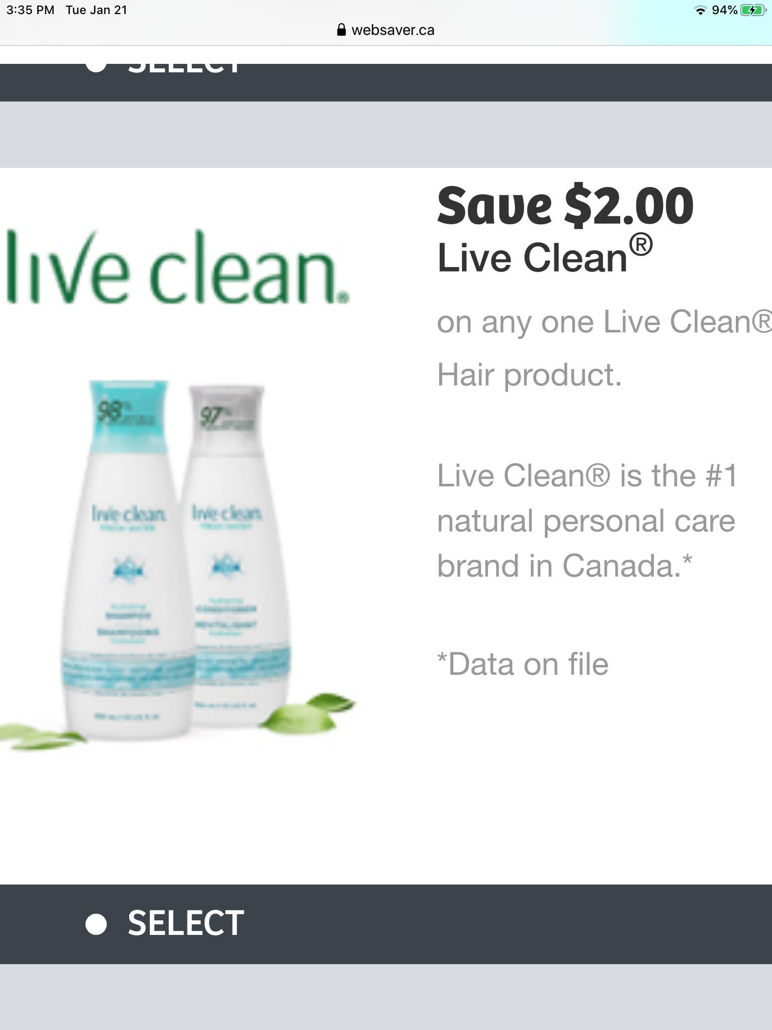 Live Clean Hair Product $2 off coupon - RedFlagDeals.com Forums