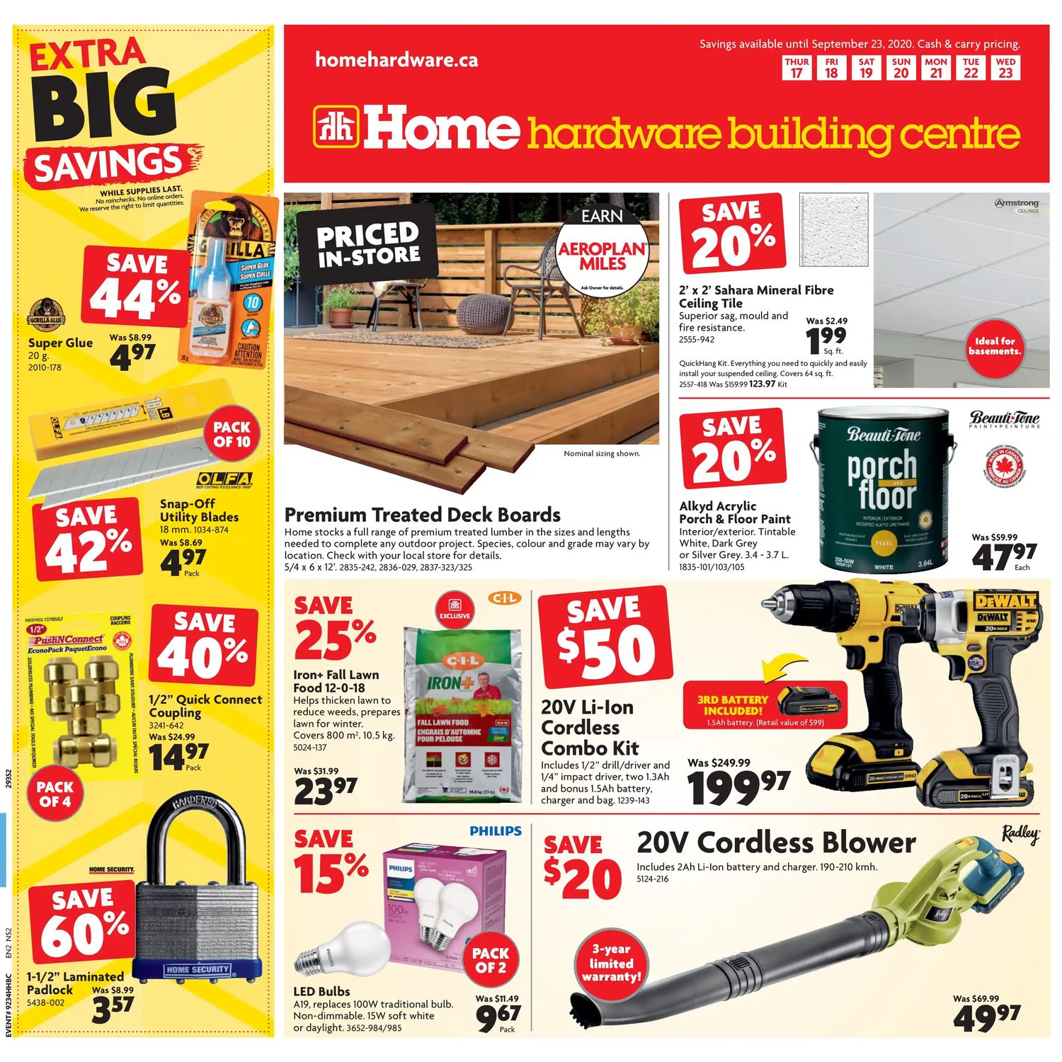 Home Hardware Weekly Flyer - Building Centre - Sep 17 – 23 ...