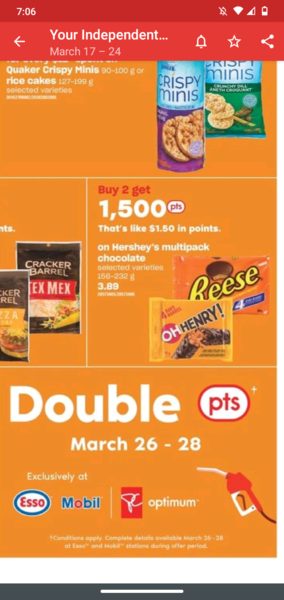 [Mobil and Esso] Double PC points at Esso and Mobil - March 26 to 28 ...