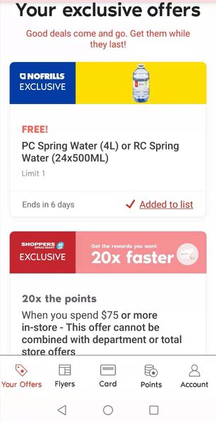 PC Optimum - Personalized/Targeted YMMV Offers List (2021 ...