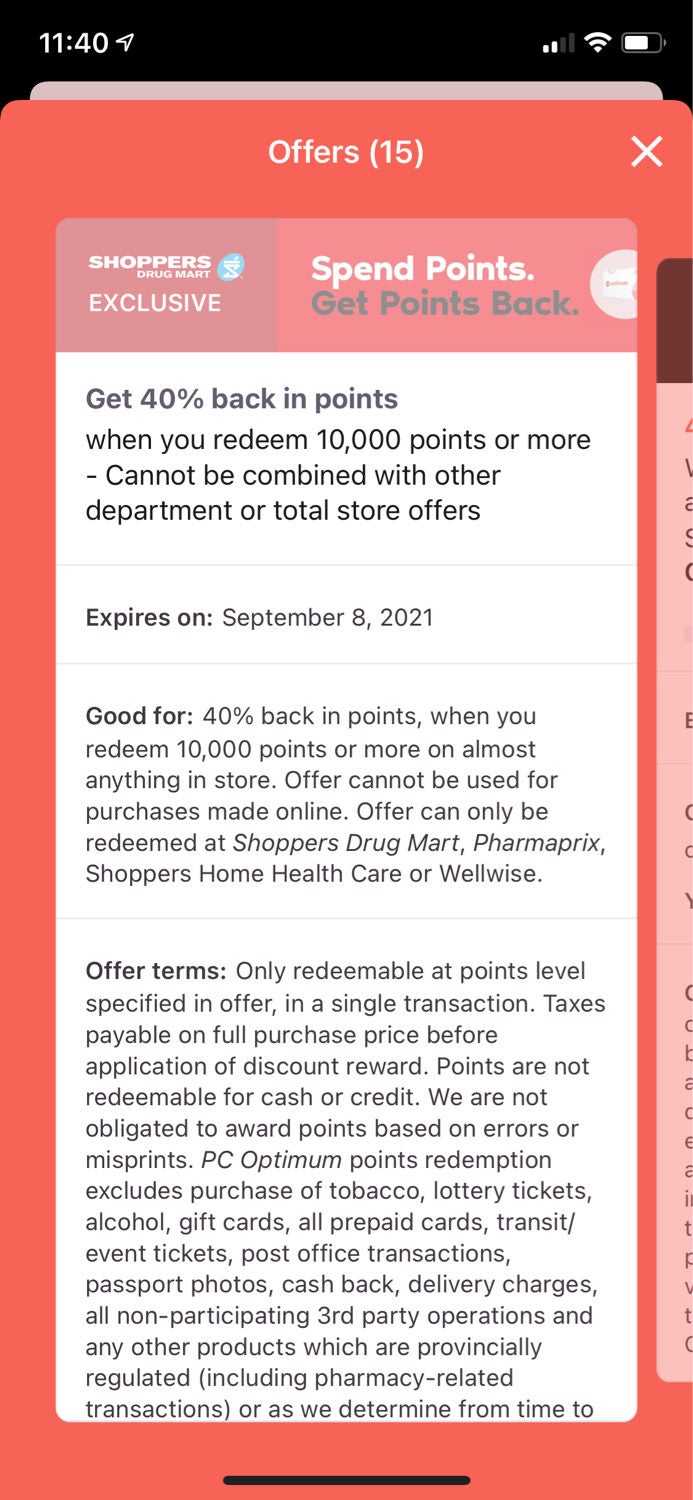 [Shoppers Drug Mart] Get 40% PCO Points Back When You Redeem Over ...