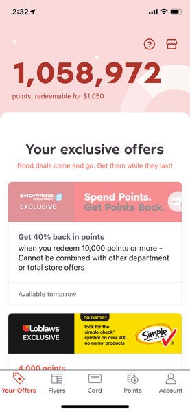 [Shoppers Drug Mart] Get 40% PCO Points Back When You Redeem Over ...