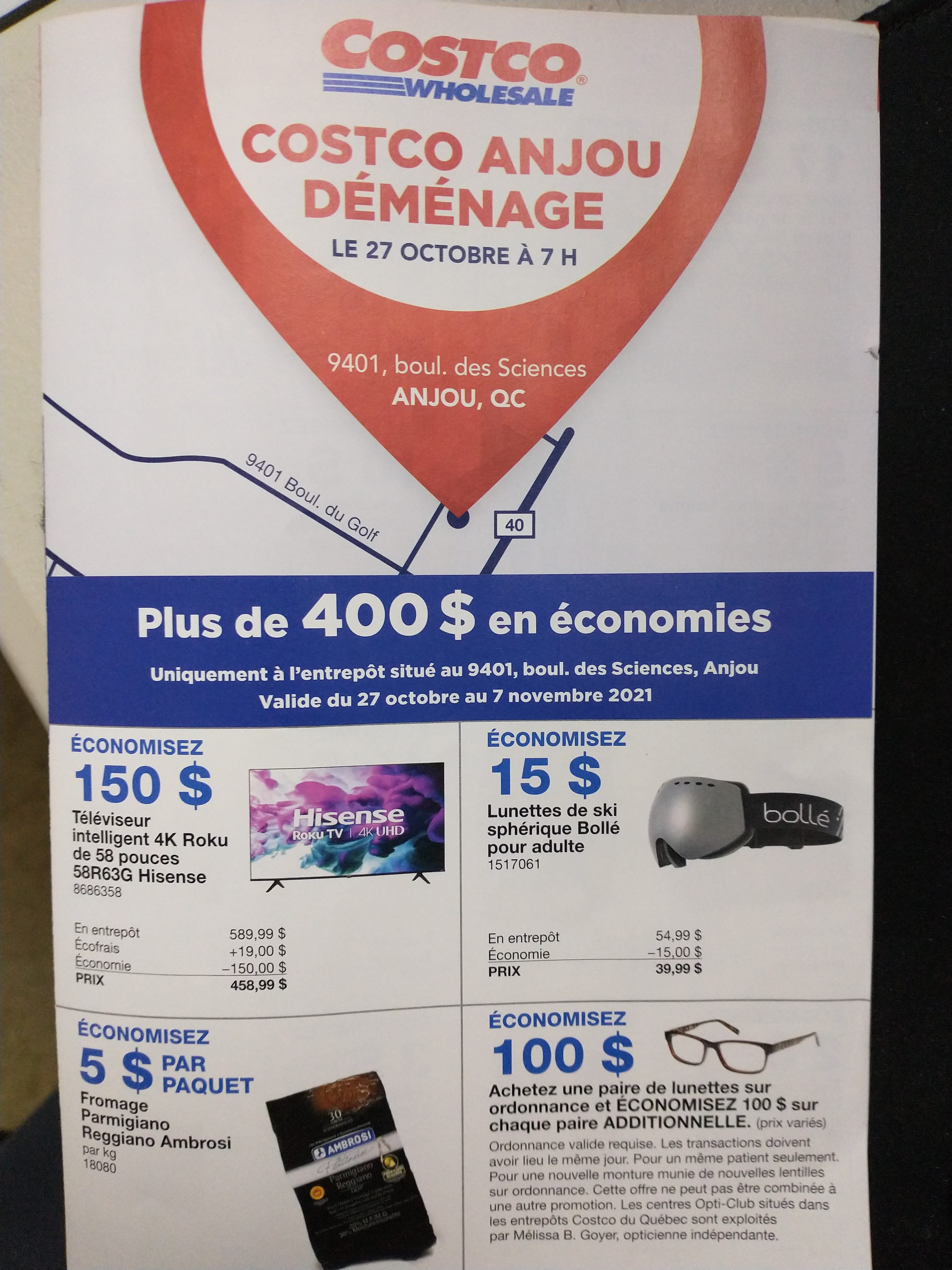 [Costco] Costco Anjou moving sale - Oct 27-Nov 7 - RedFlagDeals.com Forums