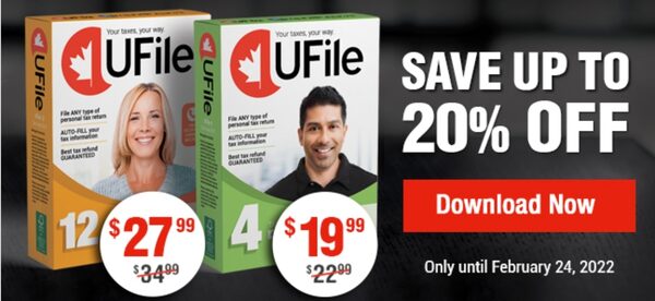 [Ufile.ca] Ufile 2021 for Windows, $19.99/4 return, $27.99/12 return ...