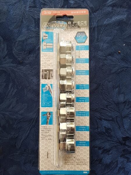 [Dollarama] $4 PowerTorque 8 Piece Low Profile Spline Socket Set ...