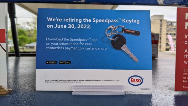 Esso Speedpass Keytag Is Being Discontinued - June 30, 2022 ...