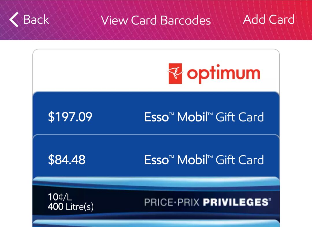 UGO wallet - ESSO Gift card - Page 2 - RedFlagDeals.com Forums