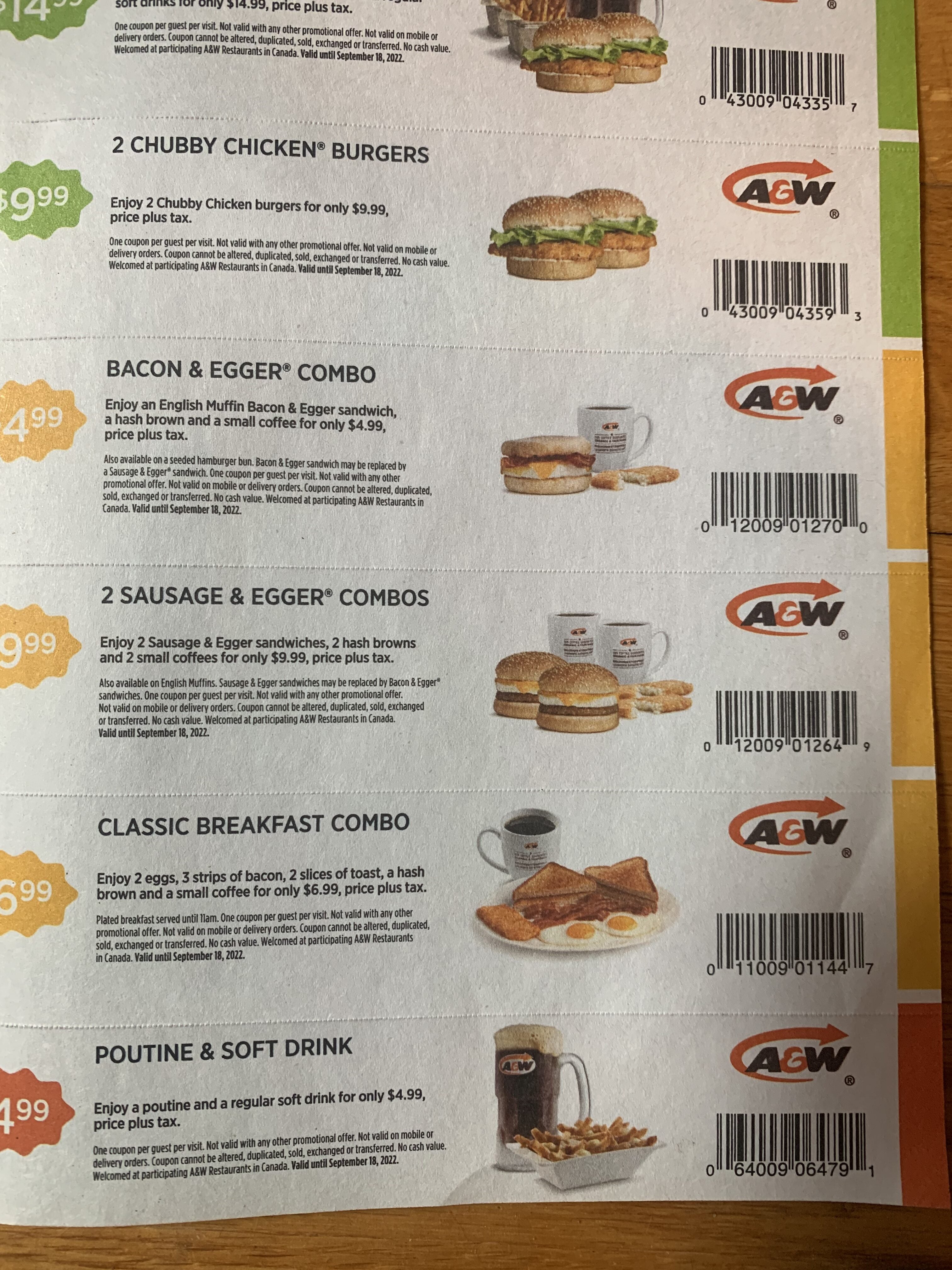 Coupons on A&W (awcoupon.ca) - RedFlagDeals.com Forums