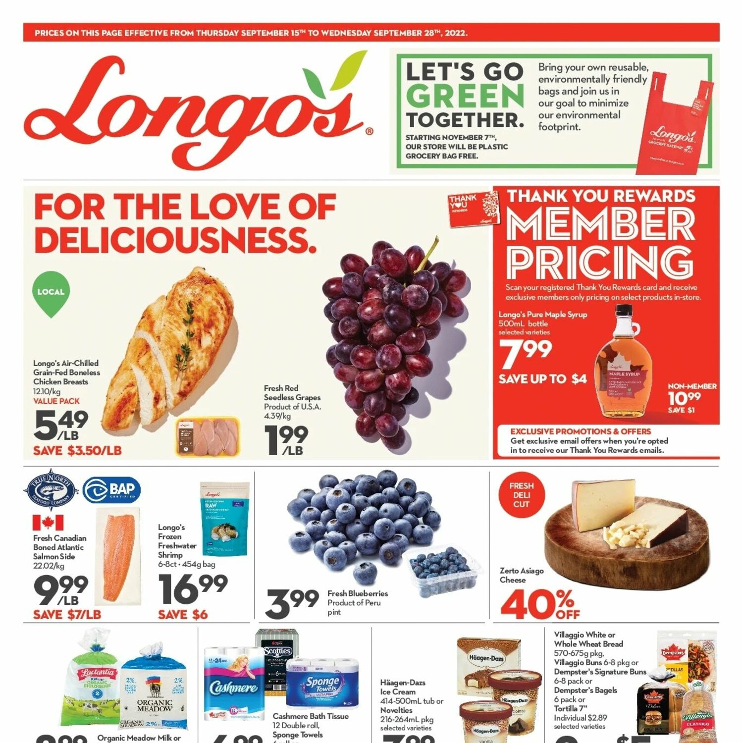Longos Weekly Flyer - 2 Weeks of Savings - Sep 15 – 28 - RedFlagDeals.com
