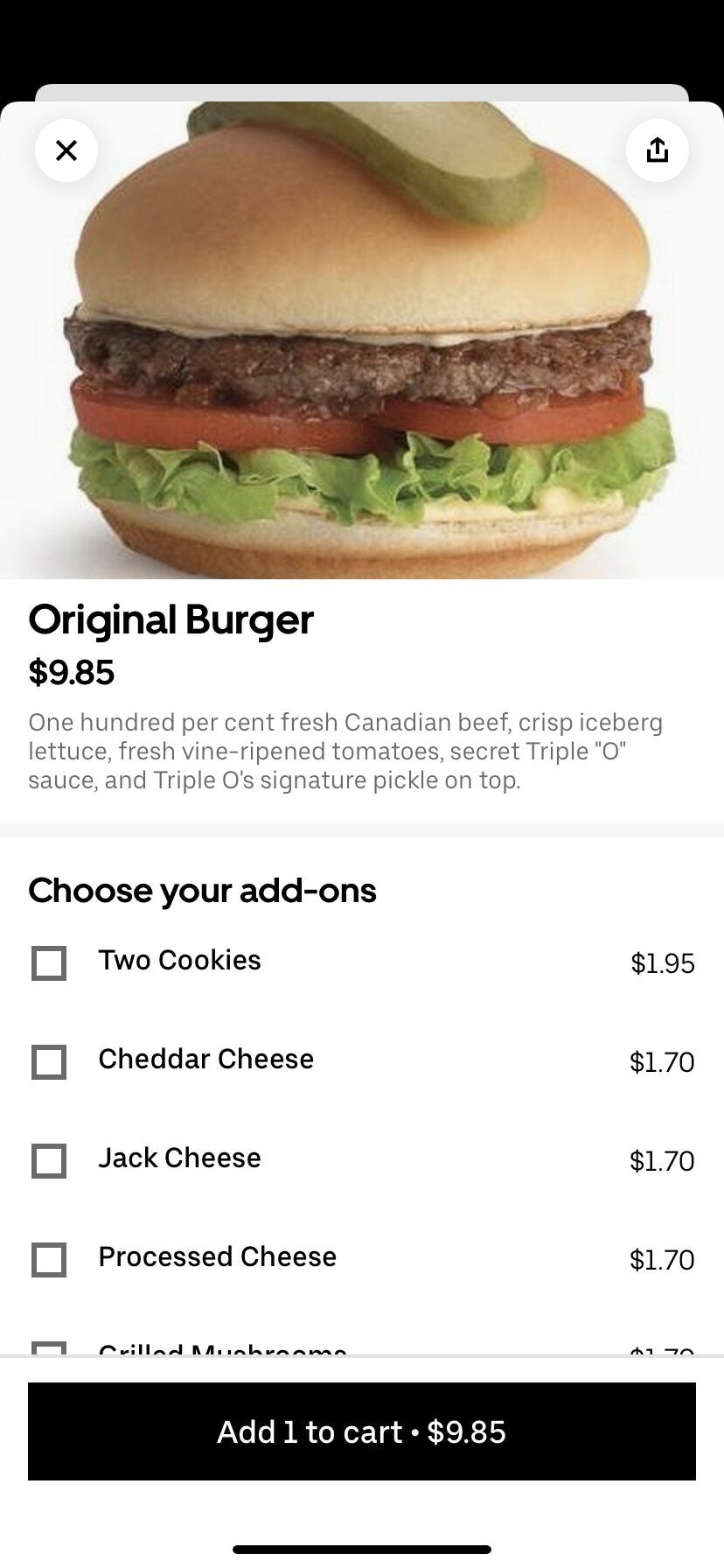 [Triple O's] Triple O’s Original Burger -$3.49 Sept 20 - RedFlagDeals ...