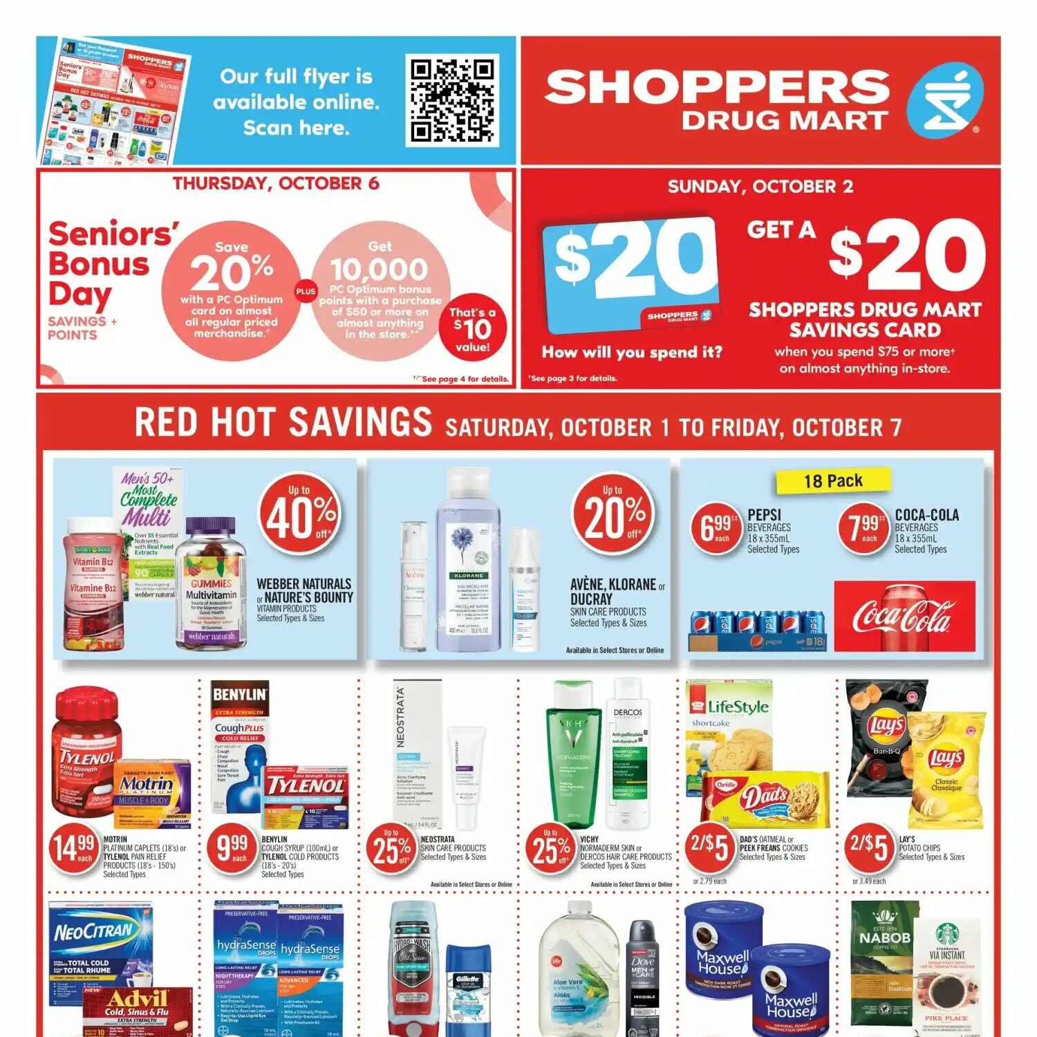Shoppers Drug Mart Weekly Flyer - Weekly Savings (ON) - Oct 1 – 7 ...