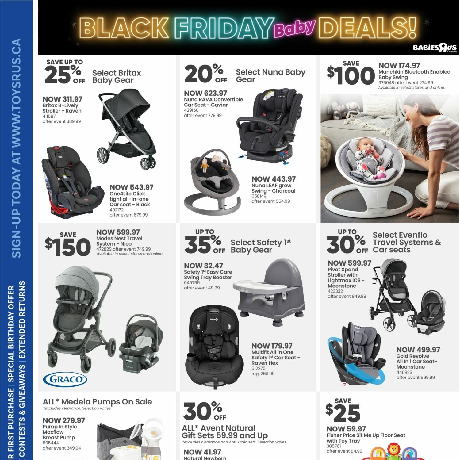 Babies R Us Weekly Flyer - Weekly Deals - Black Friday Baby Deals - Nov ...
