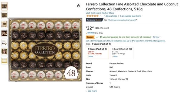 [Amazon.ca] Ferrero Collection Fine Assorted Chocolate and Coconut ...