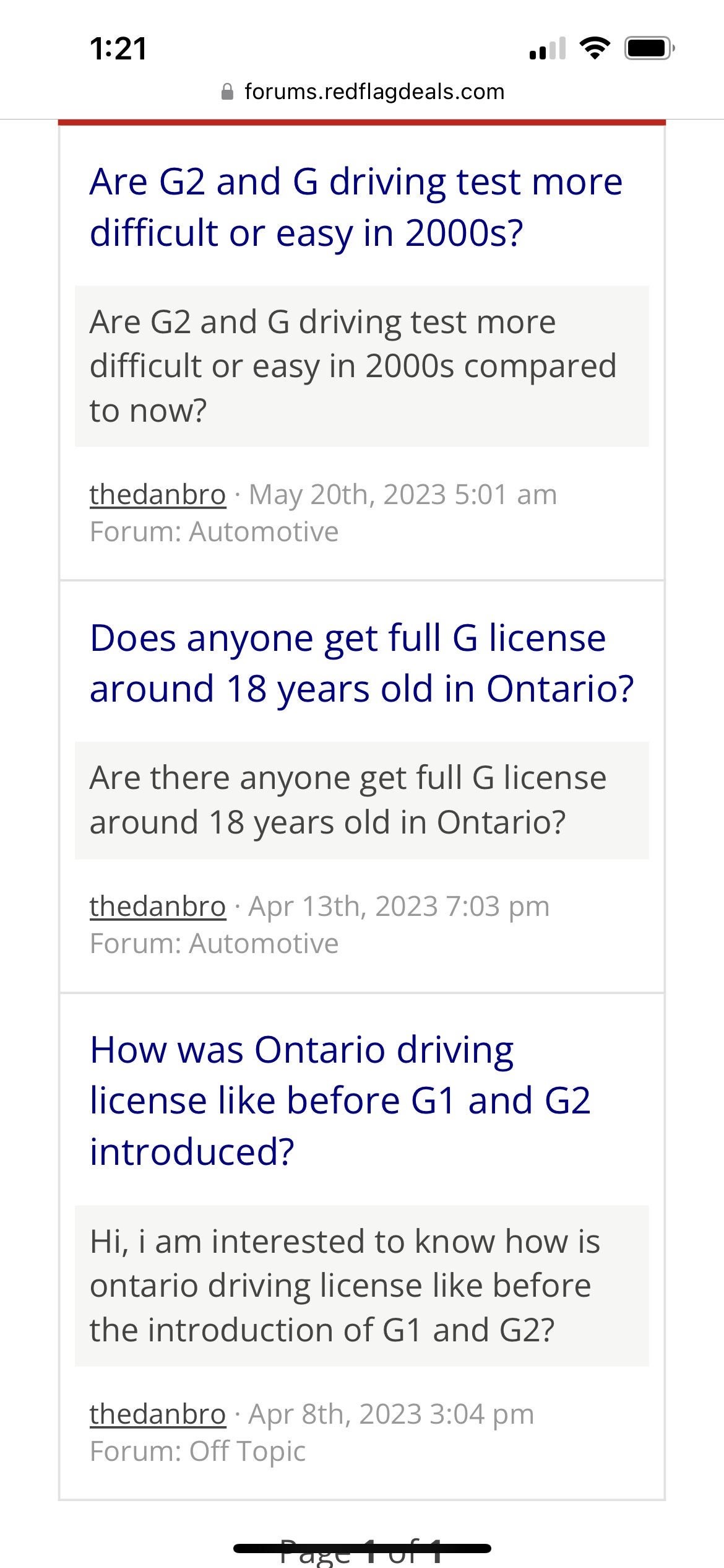 Are G2 and G driving test more difficult or easy in 2000s ...