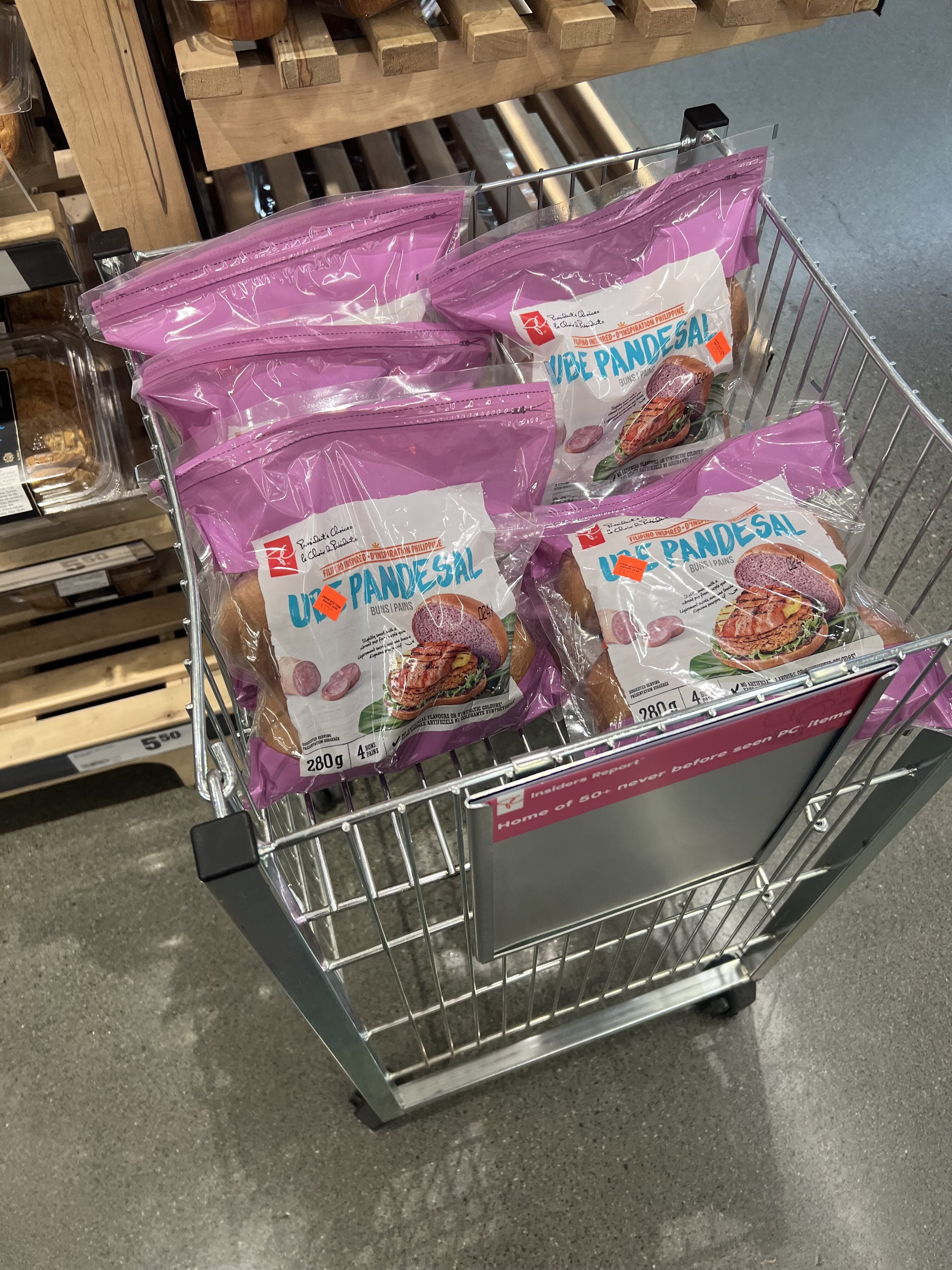 [Real Canadian Superstore; No Frills] PC UBE pandesal bread 4 bread ...