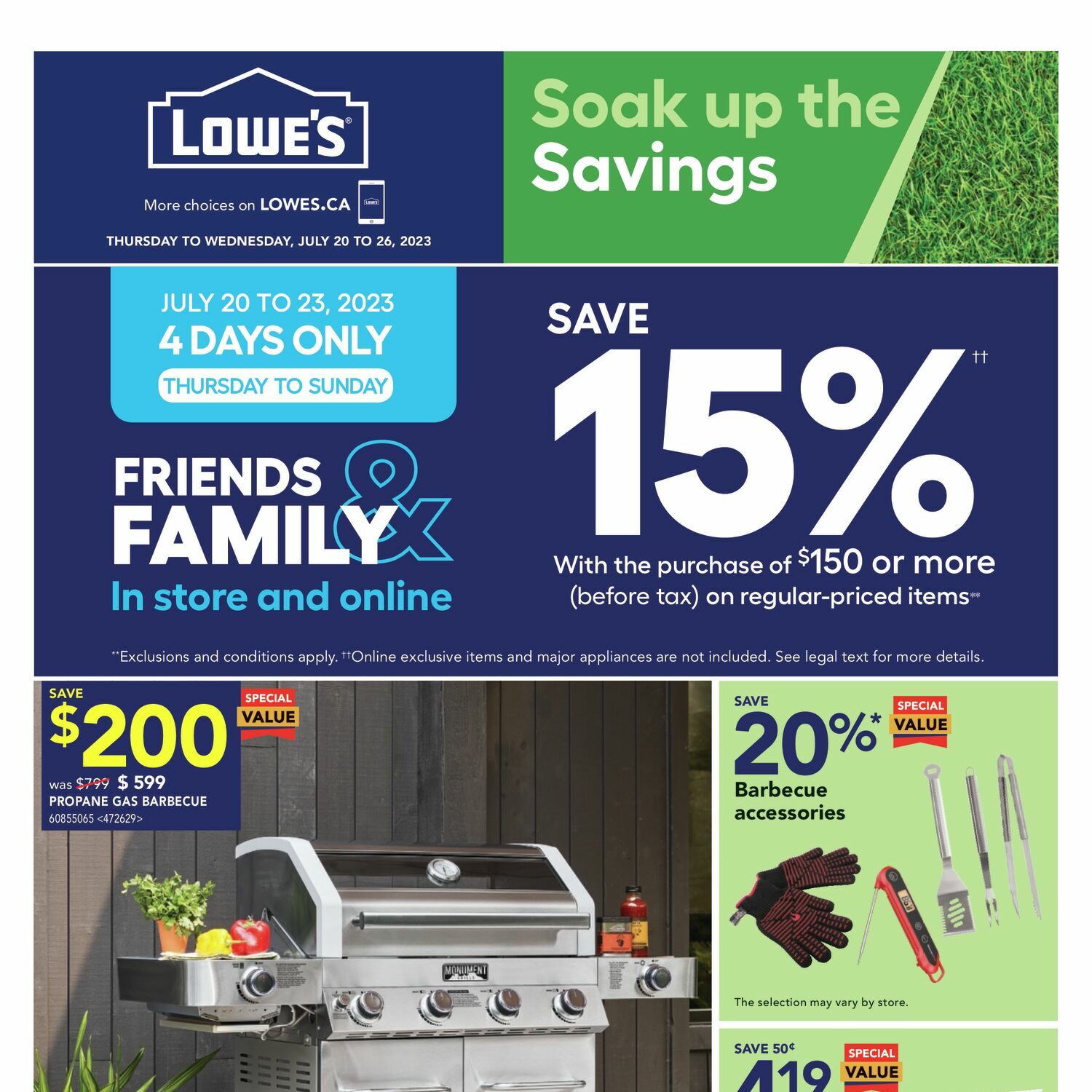Lowe's Weekly Flyer - Weekly Deals - Friends & Family Event (ON) - Jul ...