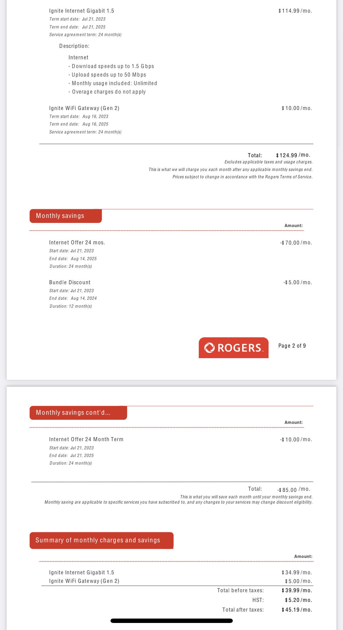 [Rogers] Rogers internet retention. 1.5gbit for 39.99 - 2 year ...