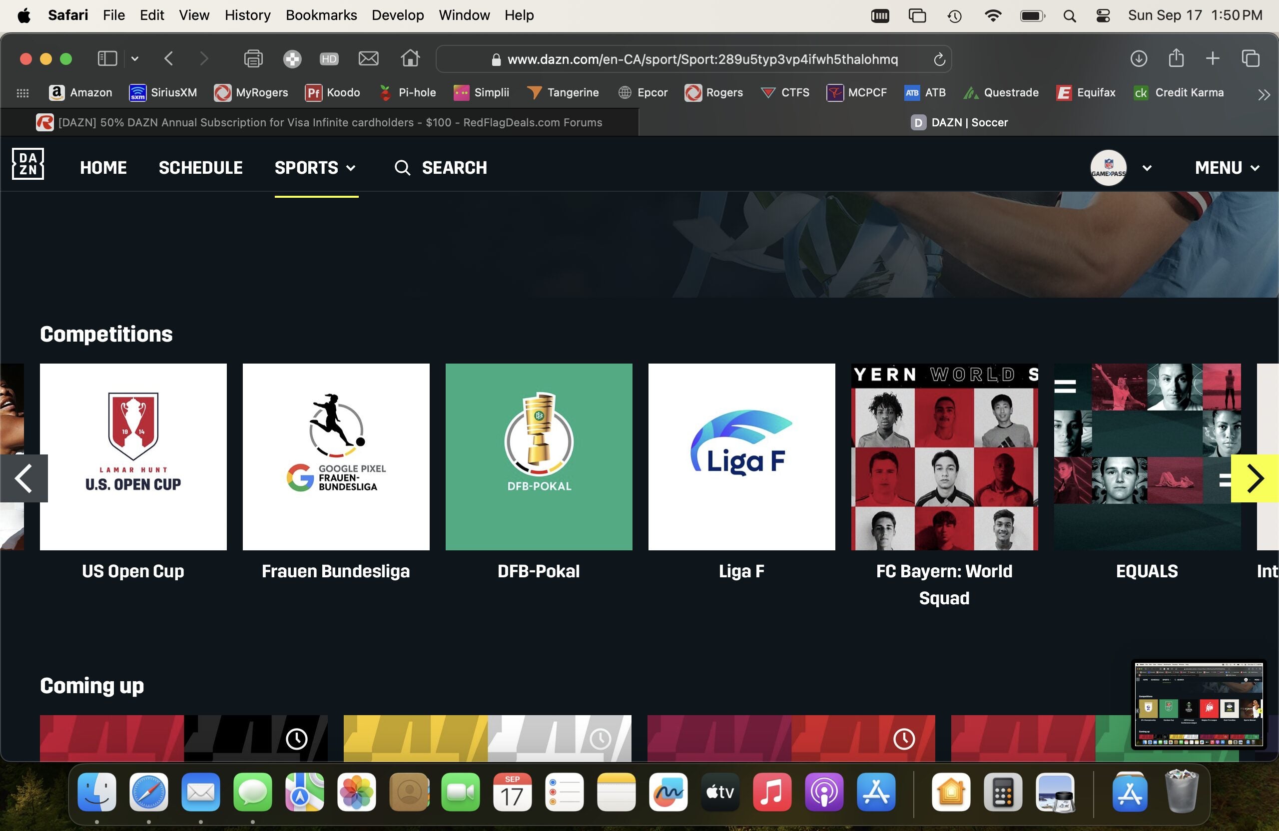 [DAZN] 50% DAZN Annual Subscription for Visa Infinite cardholders ...