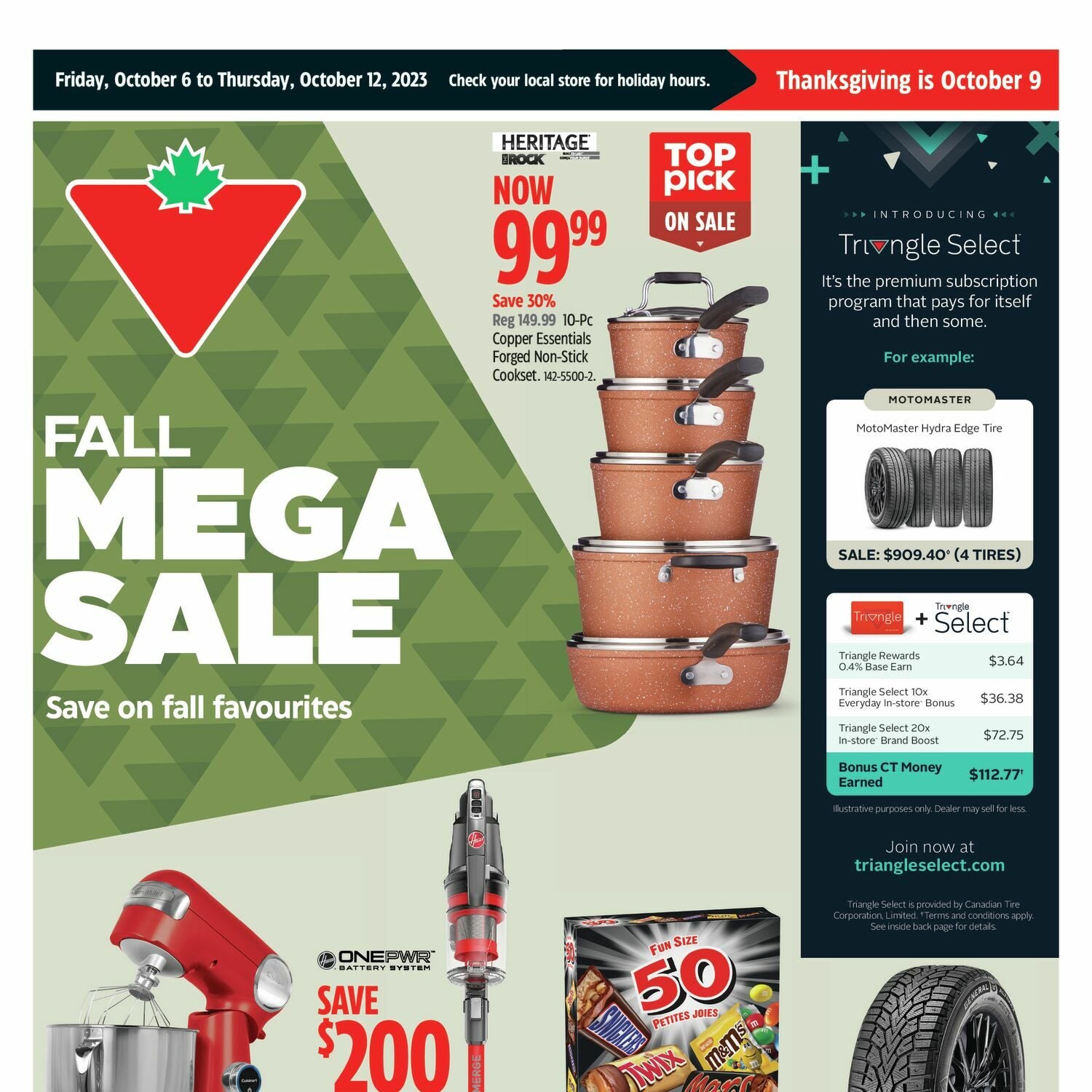 Canadian Tire Weekly Flyer - Weekly Deals - Fall Mega Sale (ON) - Oct 6 ...