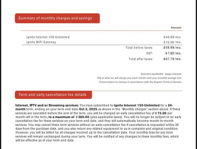Question about Rogers and Bell fiber internet - RedFlagDeals.com Forums