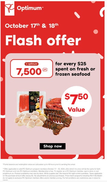 [Loblaws] PC Optimum Flash Offers - 1.54L PC Orange Juice, Lemonade or ...
