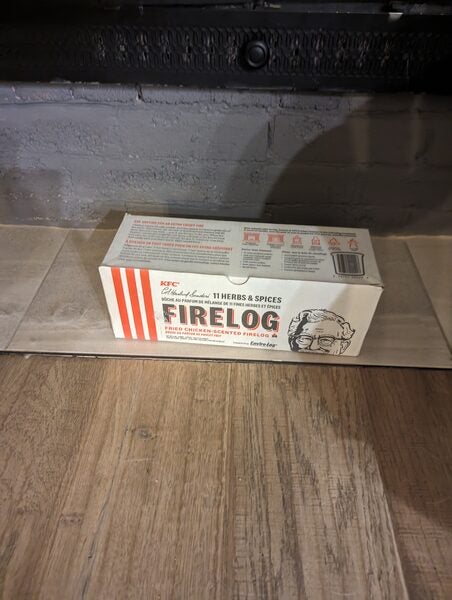 [Canadian Tire] It's back!!! KFC scented fire logs... just in time for ...