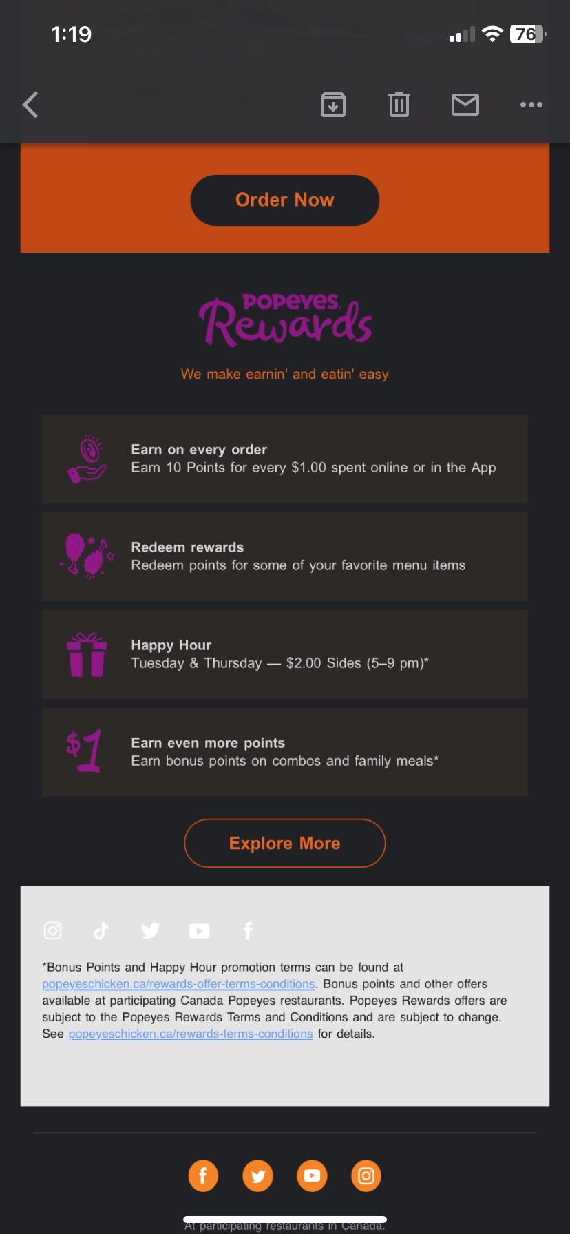 [Popeyes] Participating Locations Only Popeyes Rewards is Here ...