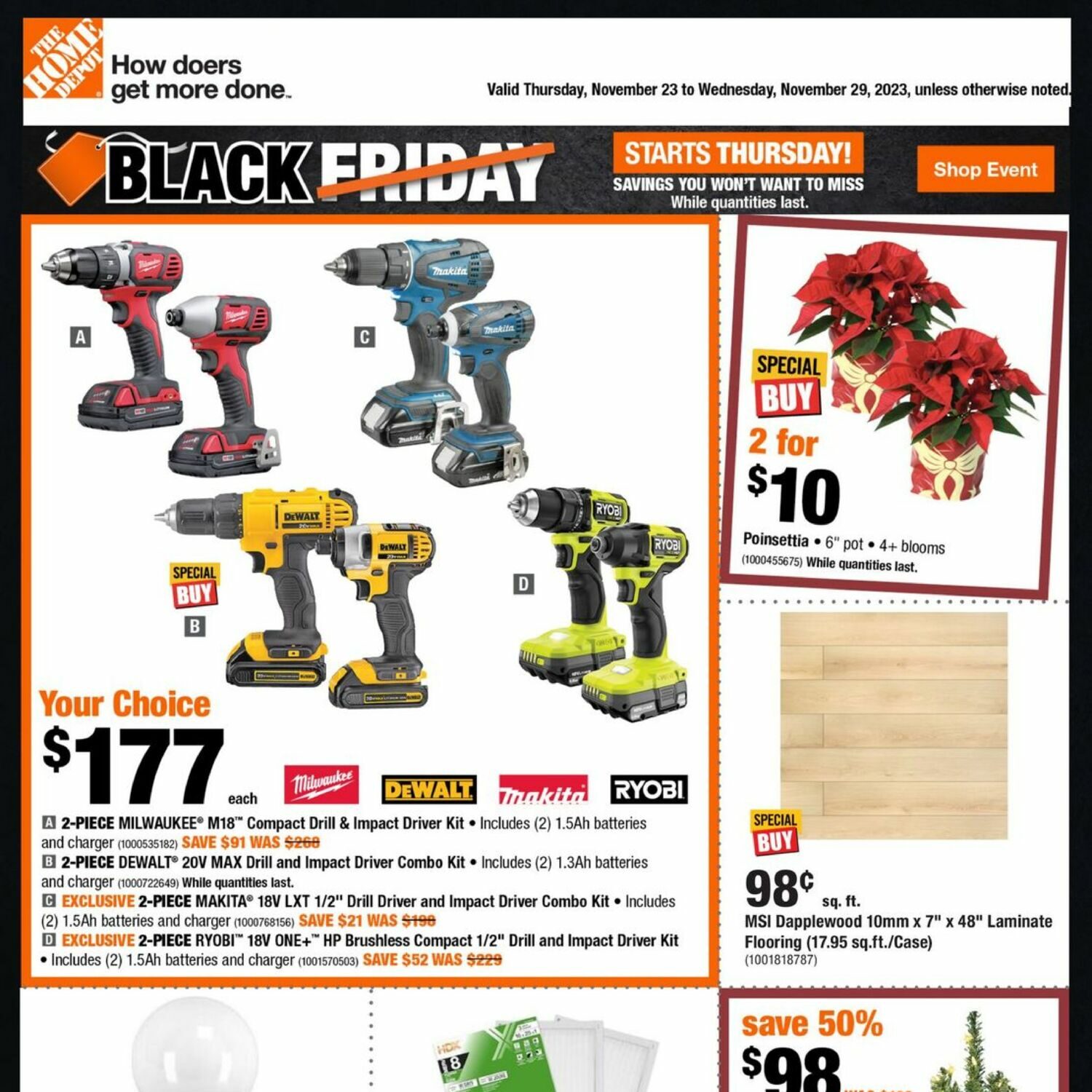Home Depot Weekly Flyer - Weekly Deals - Black Friday Starts Thursday ...