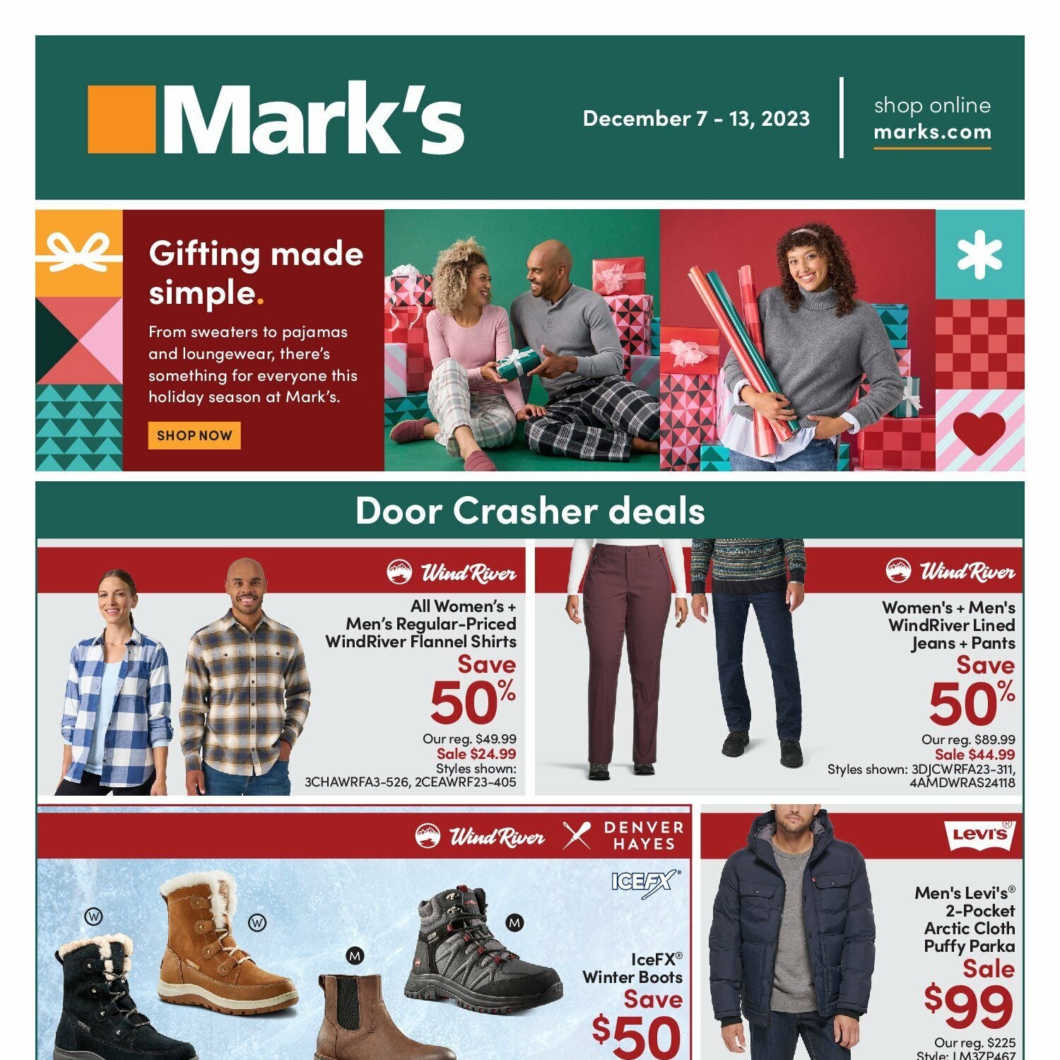 Mark's Weekly Flyer - Weekly Deals - Dec 7 – 13 - RedFlagDeals.com