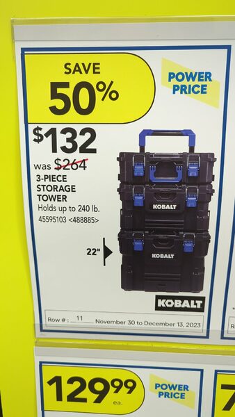 [Rona +] KOBALT 3-Piece Modular Storage System $132+TAX - RedFlagDeals ...