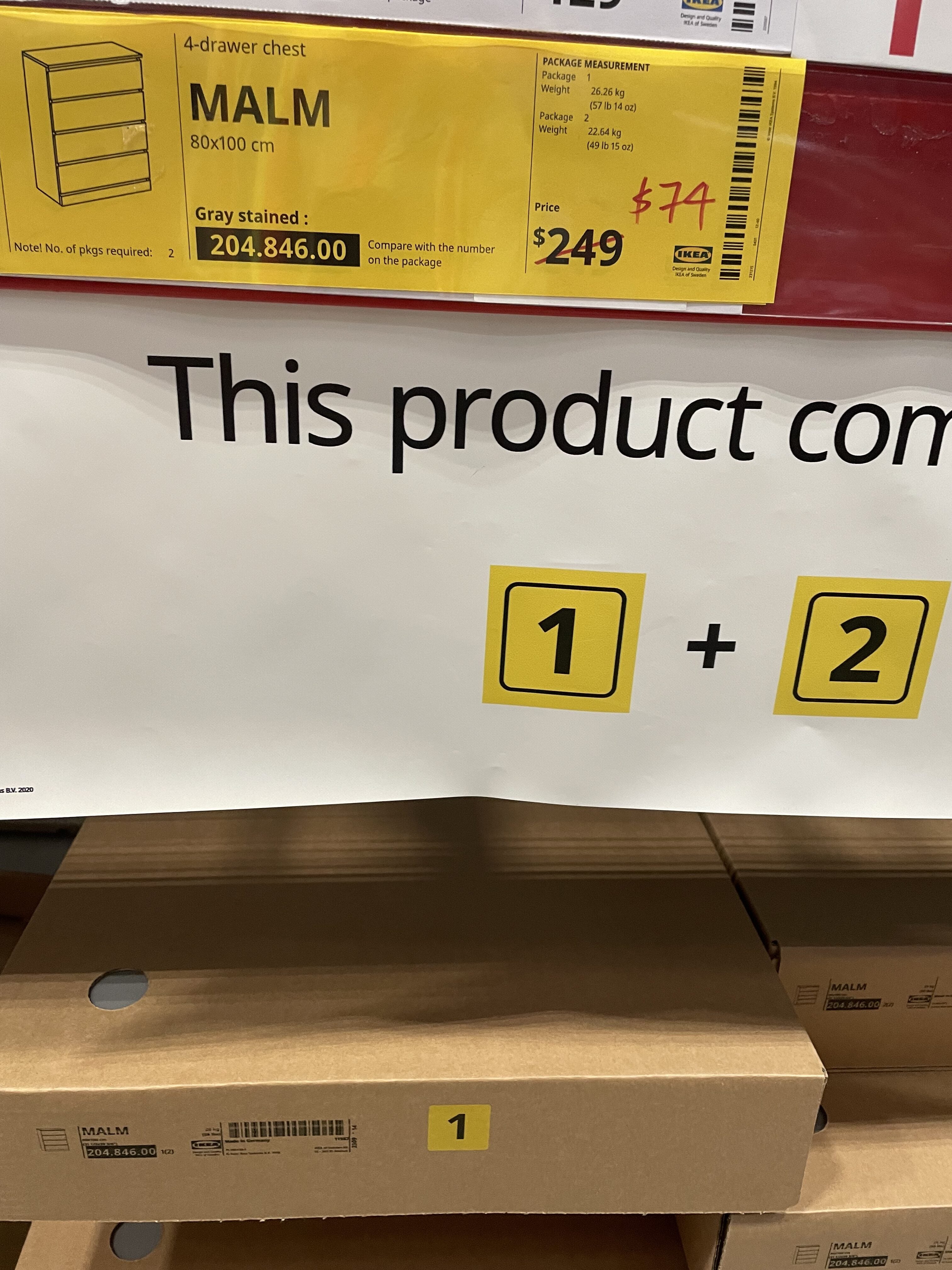 [IKEA Vaughan] 4 Drawer MALM dresser gray color $74 - RedFlagDeals.com ...