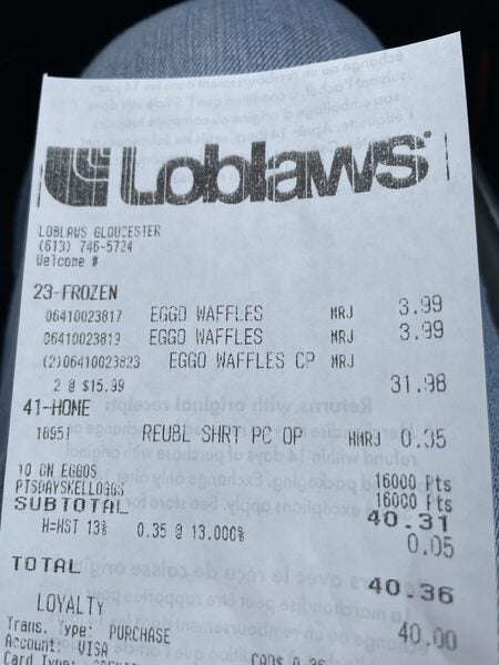 [Loblaws] Get 8,000 PCO points for every $10 spent on Eggo Waffles ...