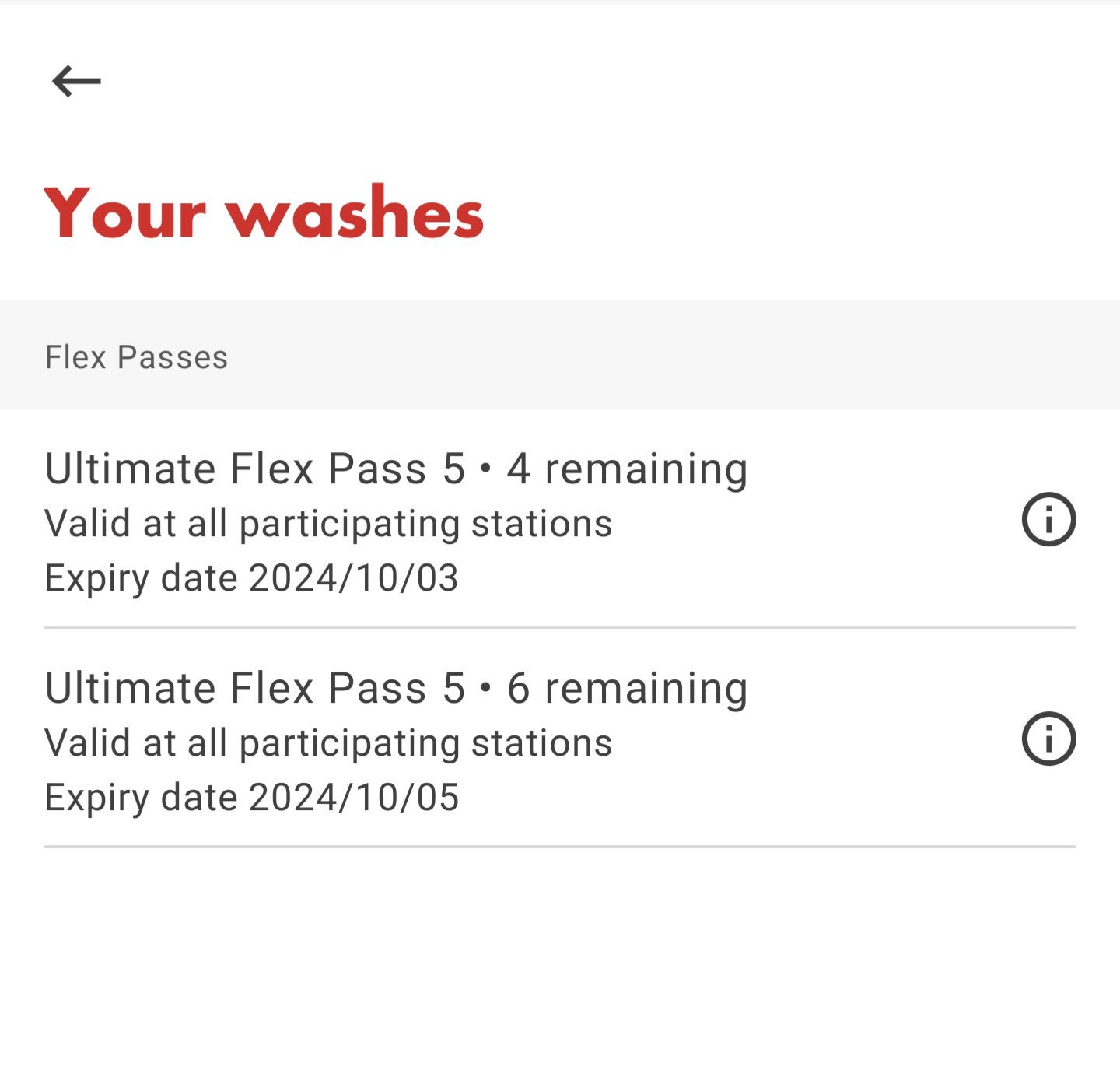Shell - Flex Pass (Car Wash) - Now Expires 1 year from date of first ...