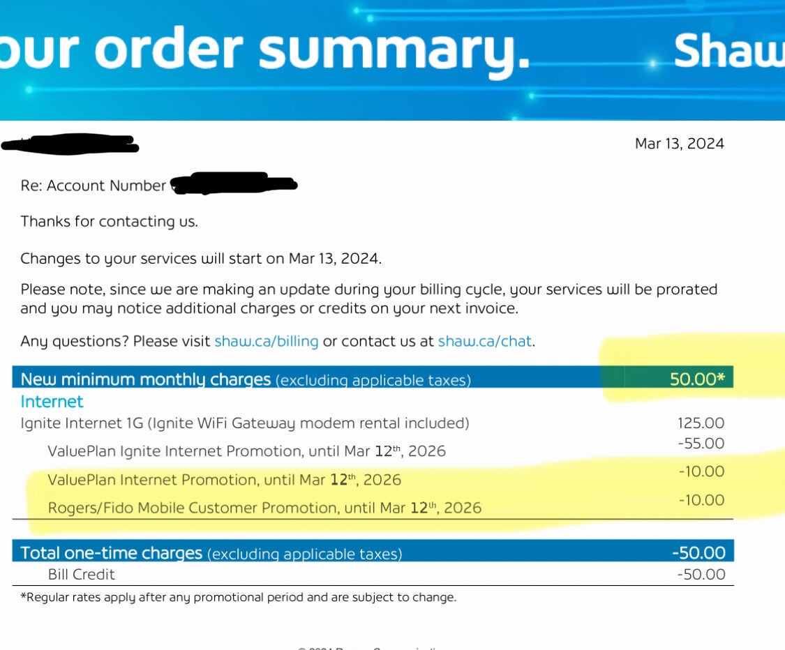 [Shaw] Hot deal at Shaw cable internet - Page 2 - RedFlagDeals.com Forums