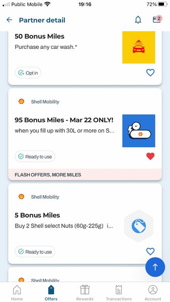 [Shell] Shell - 95 bonus Air Miles when filling 30L of fuel on March 22 ...