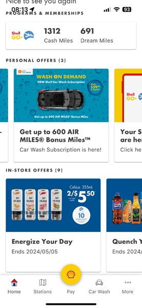 [Shell] Up to 100 Air Miles on 3 fills of 30L or more from March 1 to ...