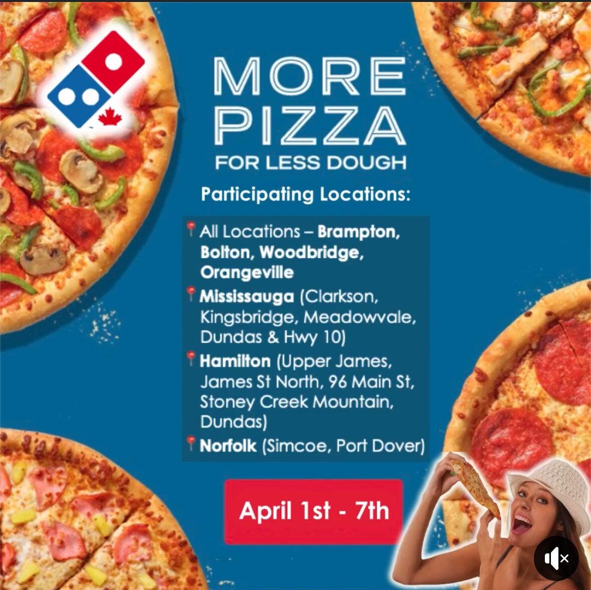 [Domino's Pizza] 50% OFF all Pizza at Participating locations(ONLINE ...