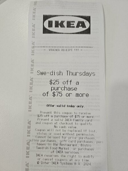 [IKEA] [ikea] $25 off $75 purchase in-store coupon - RedFlagDeals.com ...