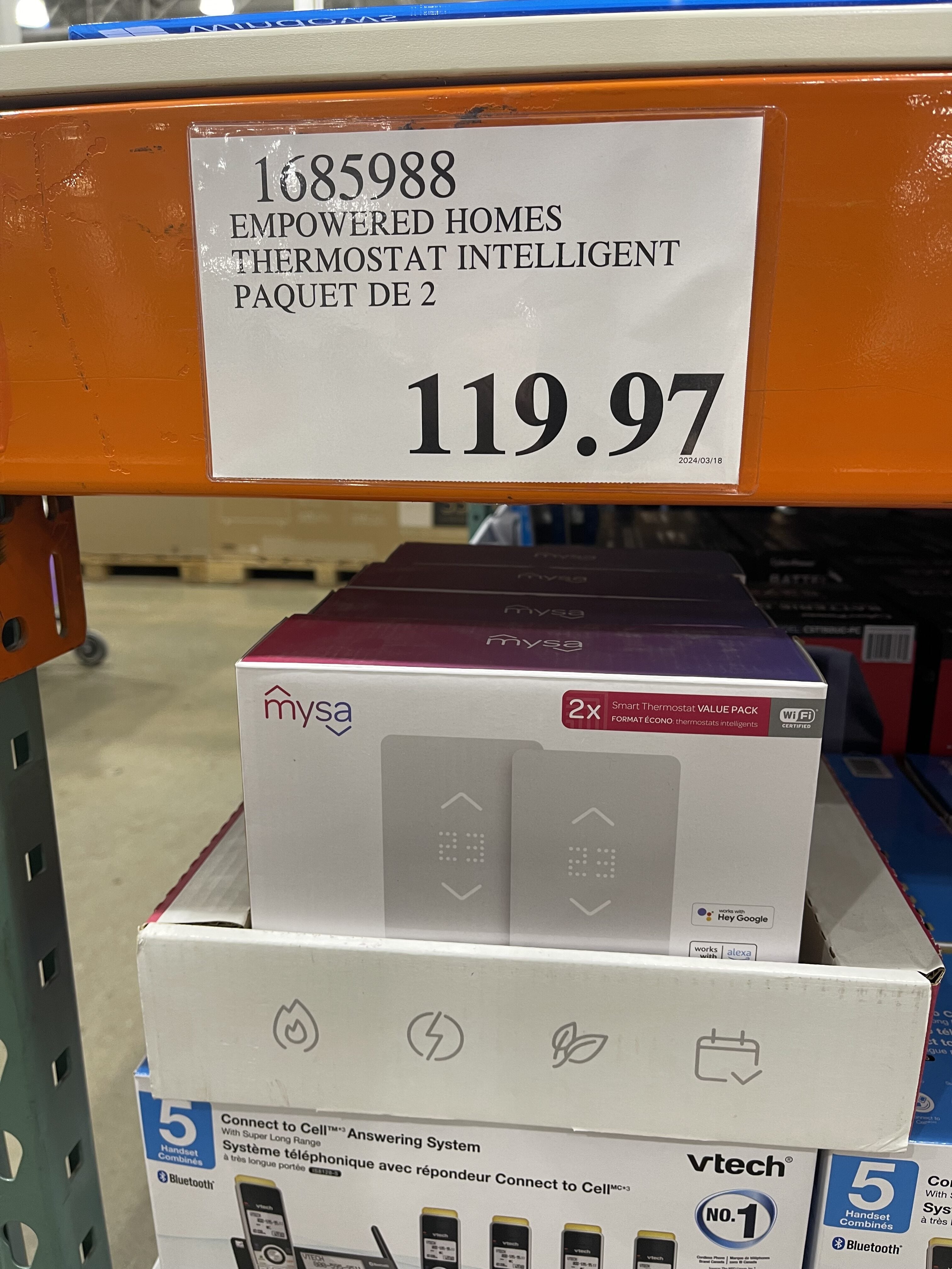 [Costco] COSTCO LAVAL, QC mysa 2x Smart Thermostat Value Pack $119.97 ...