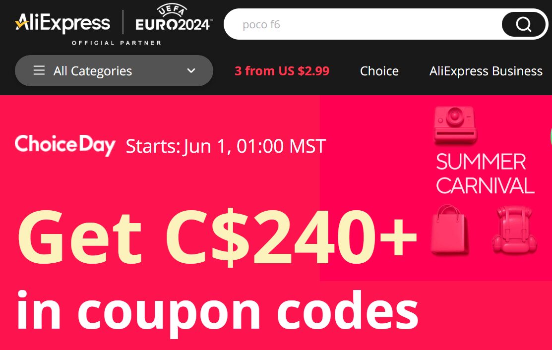 [AliExpress] Aliexpress ChoiceDay Starts June 1 - RedFlagDeals.com Forums