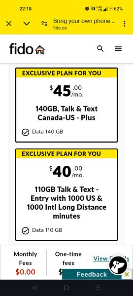 [Fido] Fido $45 for 140GB Can-US (YMMV) - Page 11 - RedFlagDeals.com Forums