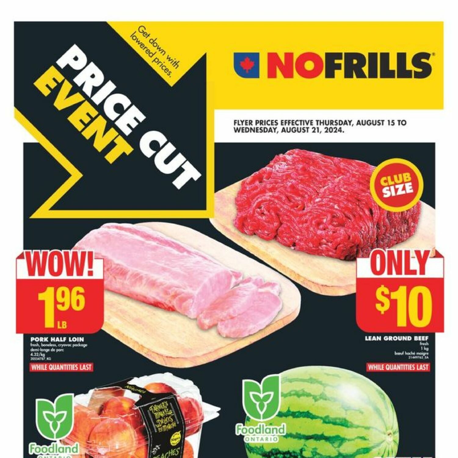 No Frills Weekly Flyer - Weekly Savings - Price Cut Event (ON) - Aug 15 ...